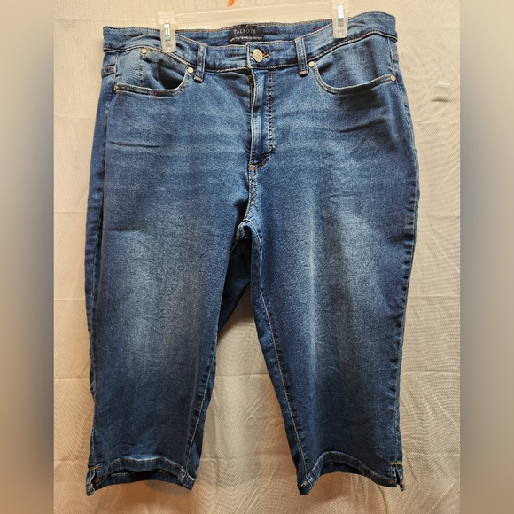 Talbots | Pants & Jumpsuits | Talbots Womens Denim Capri Peddle Pusher ...